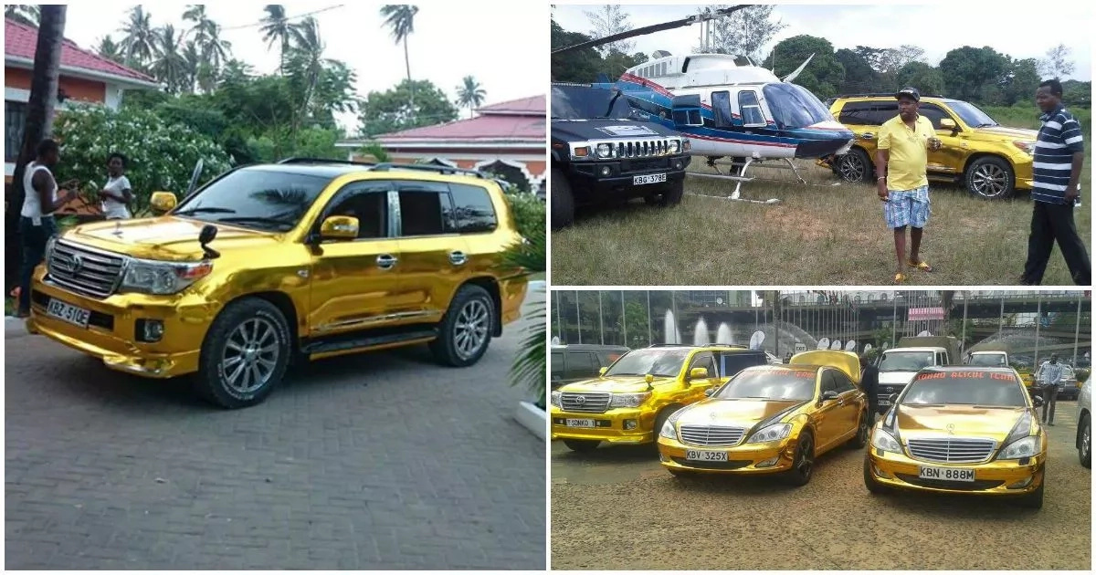 These STUNNING photos of Mike Sonko's golden cars will make you green ...